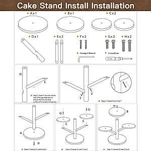 Ayfjovs 4 Tier Round Wooden Cupcake Stand, Wood Cupcake Holder, Cake Tiered Tray, Dessert Stands for Wedding Tea Party Birthday Holiday Baby Shower Dessert Display