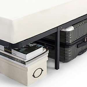 Best Price Mattress Full Bed Frame-14 Inch Metal Platform Beds w/Wooden Slat Mattress Foundation (No Box Spring Needed), Black