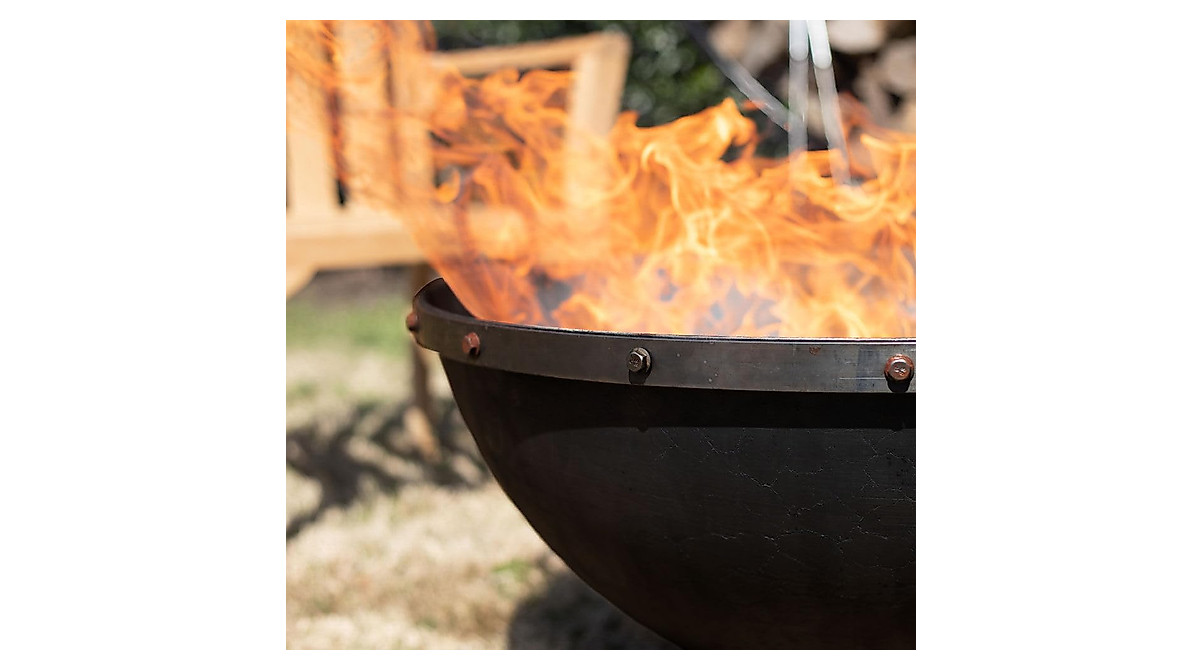 Titan Hemisphere Fire Pit | Durable 32" Cast Iron Design