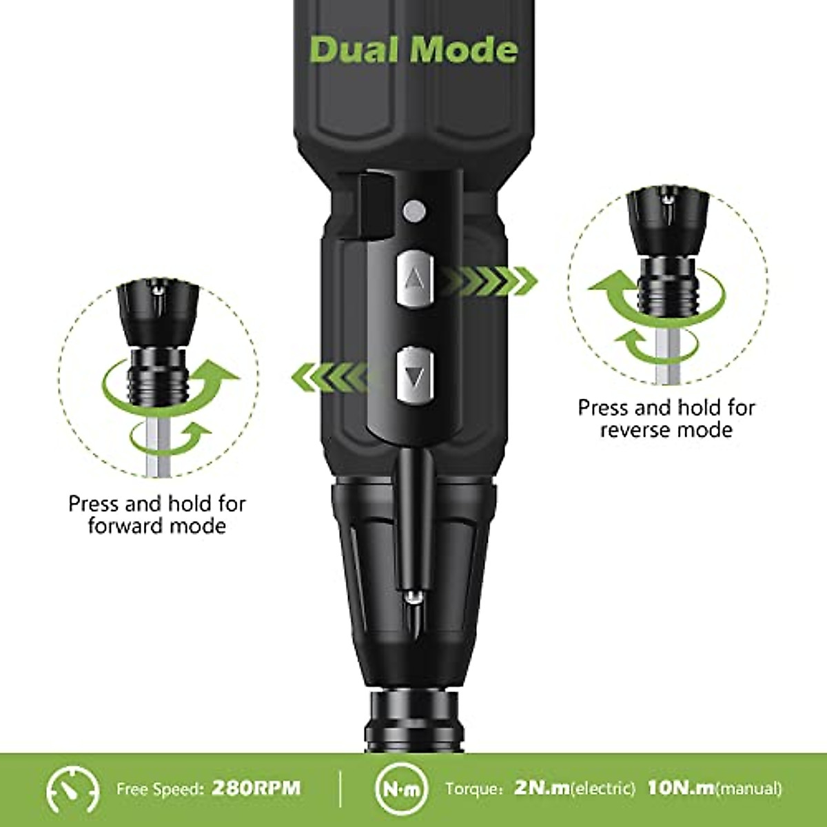 KeeKit Cordless Electric Screwdriver, Portable Rechargeable Screwdriver with 9 Bits, Power Repair Tool Kits with LED Work Light