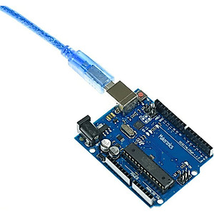 Makeronics Microcontroller Board and RAB 7-in-1 Breadboard Holder with USB Cable Compatible with UNO R3 Board ATmega328P and Arduino IDE