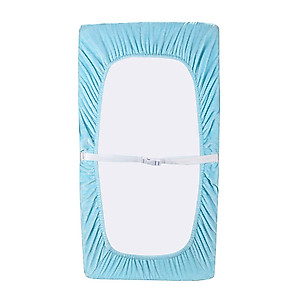 Coral Velvet Nursery Diaper Changing Table Cover Baby Girl Baby Boy Diaper Changing Pad Cover 1PC (Blue Turtle)