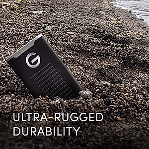 SanDisk Professional 2TB G-DRIVE SSD - Ultra-Rugged, IP67 Dust/Water Resistant, Portable External NVMe Solid State Drive, Up to 1,050 MB/s, USB 3.2 Gen 2 - SDPS11A-002T-GBANB