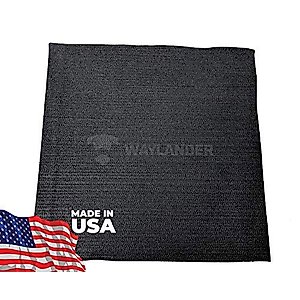 Waylander Carbon Felt Welding Blanket - Made in USA; Flame Retardant Fabric Up to 1800°F; 36” x 36” Easy to Cut Fire Proof Mat for Versatility – Glass Blowing, Auto Body Repair, Camp and Wood Stoves