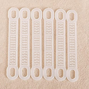 100x Stretchy Anti-Slip Silicone Hanger Grips Clothes Hanger Strips Pads