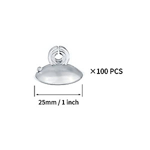 100 Pieces Aquarium Fish Tank Suction Cup Clip Holder for Fish Tank Hose Clip Hose Holder