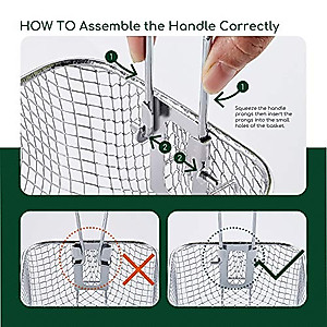 Deep Fryer with Adjustable Temperature Knobs & Timer, Electric Deep Fryer with Stainless-Steel Triple Basket, 4 Liter Capacity Cool-Touch Oil Fryer 1800W M Minca