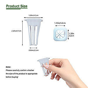 Aooccder Grow Baskets Replacement for idoo Hydroponic Growing System,Seed Pods Baskets for Indoor Herb Garden,Plant Growing Containers fit Square Grow Sponges,50 Pack, White