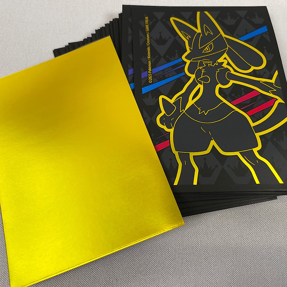 Pokemon Trading Card Game Crown Zenith Elite Trainer Box Exclusive Lucario Sleeves 65 Count