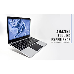 Fusion5 14.1" Full HD Windows 11 Laptop - 128GB Storage, 4GB RAM, T90B+ Pro Model Lapbook, N4120 Intel Quad Core CPU, 5GHz WiFi (Dual-Band WiFi) 2X WiFi speeds, USB 3.0, Supports M.2 SATA SSD (128GB)