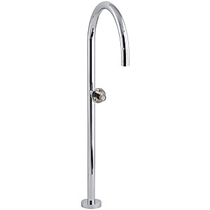 Kohler K-8361-CP Floor-Mount Bath Filler (Non-Laminar), Polished Chrome