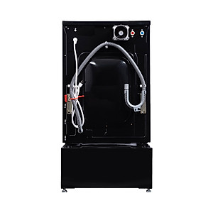 Equator All-in-One Washer Dryer VENTLESS/VENTED PET cycle 1.62cf/15lbs 110V + Pedestal (Black)