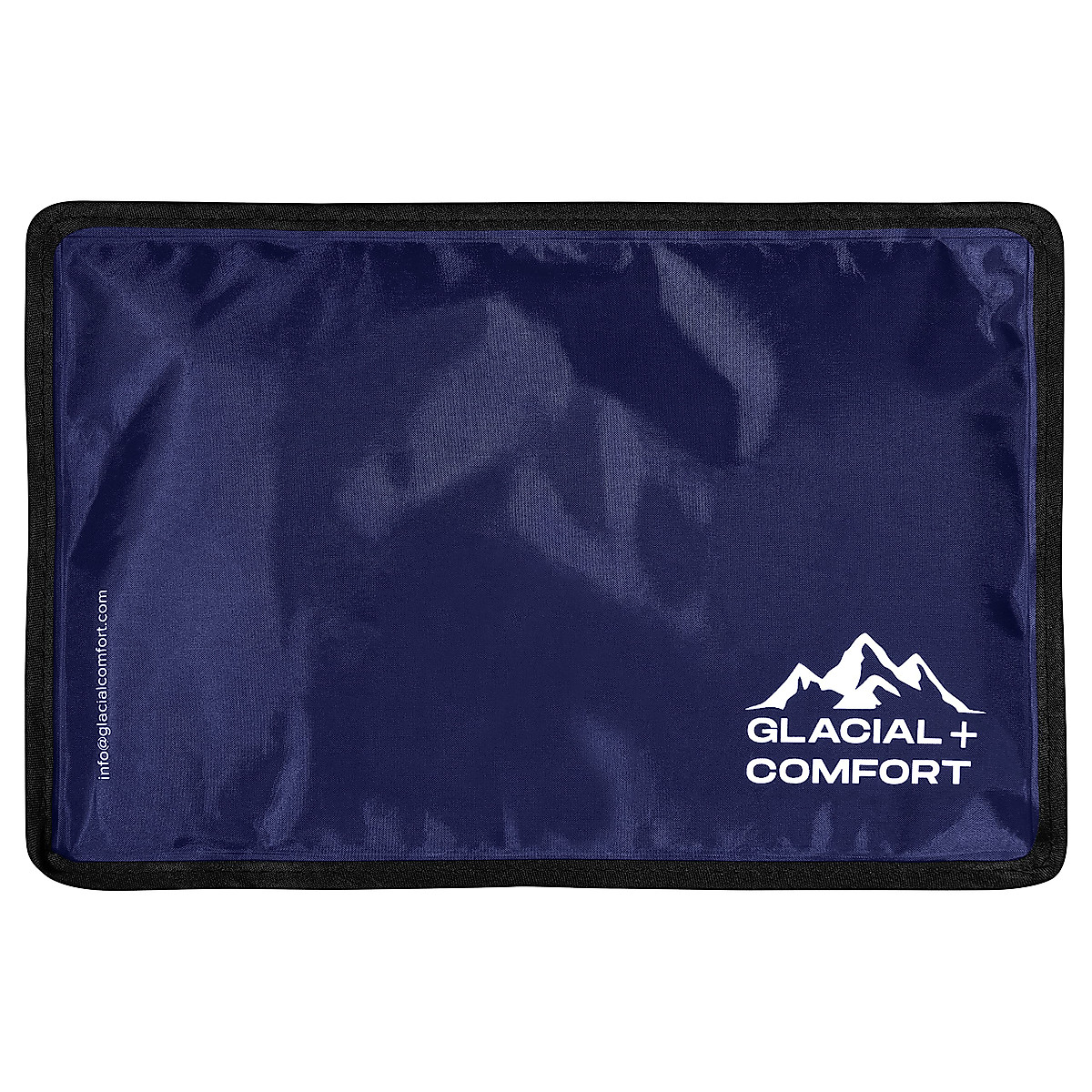 Glacial Comfort Gel Ice Pack for Injuries Reusable - (12" x 8") Cold Pads for Back Pain, Hip, Knee, Shoulder, Muscle Strains, Migraine & Postpartum Recovery with Flex Technology - Compression Pad.