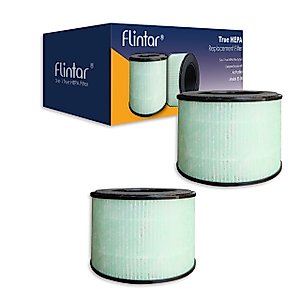 Flintar BS-08 H13 Upgraded True HEPA Replacement Filter, Compatible with PARTU BS-08 HEPA Air Purifier, Better Filtration and Odor Reduction, 2-Pack