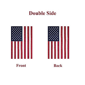Homissor American Garden Flags 12.5 X 18.5 Inch- US USA Double Sided Small American Flag for Yard Banner Patriotic Outdoor Lawn Decoration(American Garden Flag)