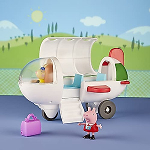 Peppa Pig Peppa’s Adventures Air Peppa Airplane Vehicle Preschool Toy with Rolling Wheels, 1 Figure, 1 Accessory; for Ages 3 and Up