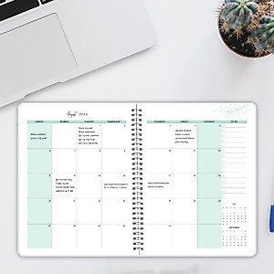 Calendar Planner 2023-2025,Simple Monthly Planner 7" x 9" PVC Cover Flexible Binding With Goals To Do List, Easily Organizes Your Tasks To Boost Productivity - Runs fromJuly 2023 - June 2025