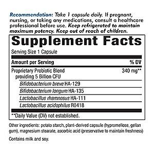 Nature's Way Primadophilus Bifidus, 180 Vcaps