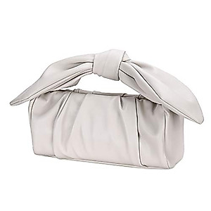 Beauty yaya Womens Pouch Dumpling Crossbody Bag Cloud Handbag (Beige)