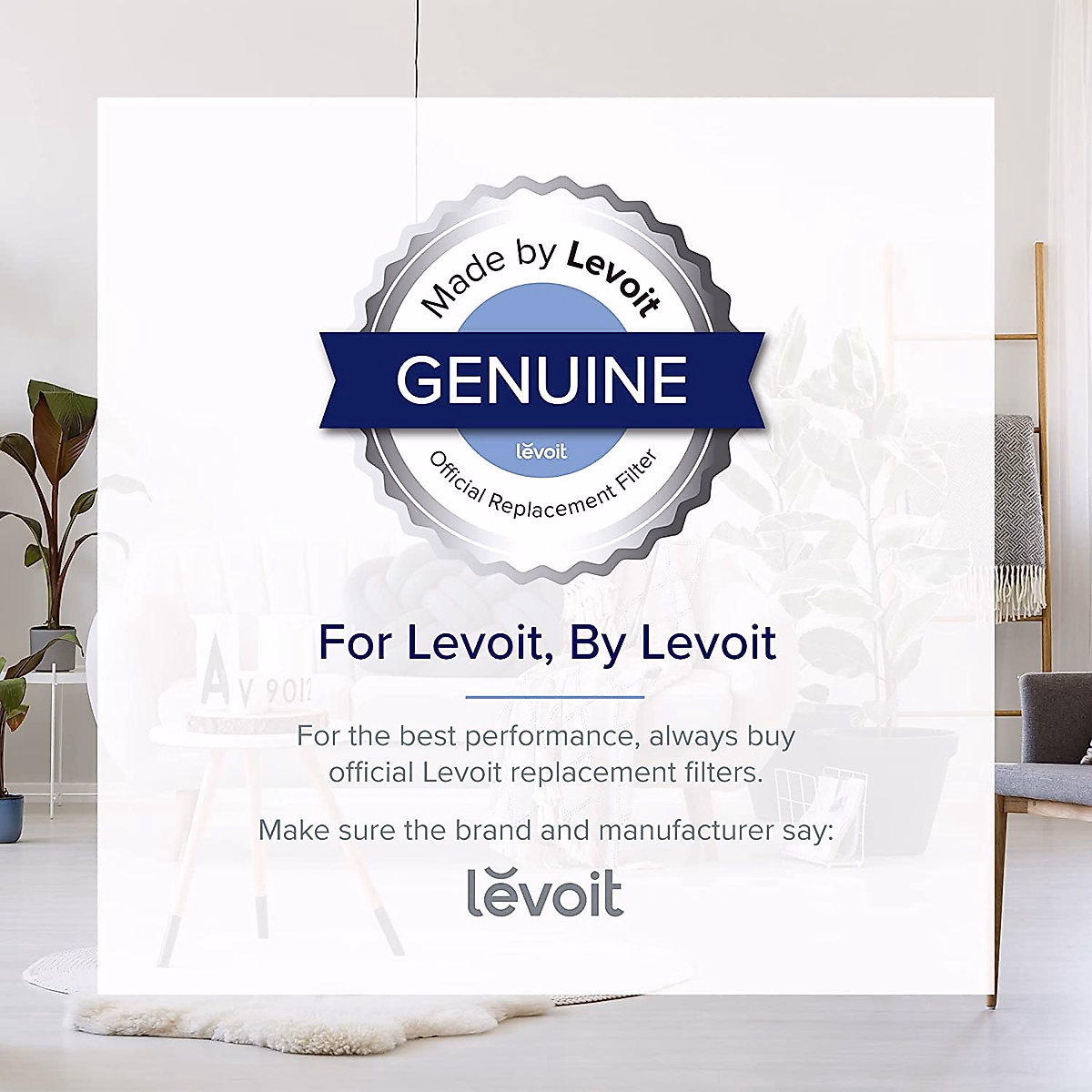 LEVOIT Air Purifier for Home Allergies Pets Hair in Bedroom & LV-H126 Air Purifier Replacement Filter, HEPA Filter, High-Efficiency Activated Carbon Filter, 3 Extra Pre-Filters, LV-H126-RF,Black