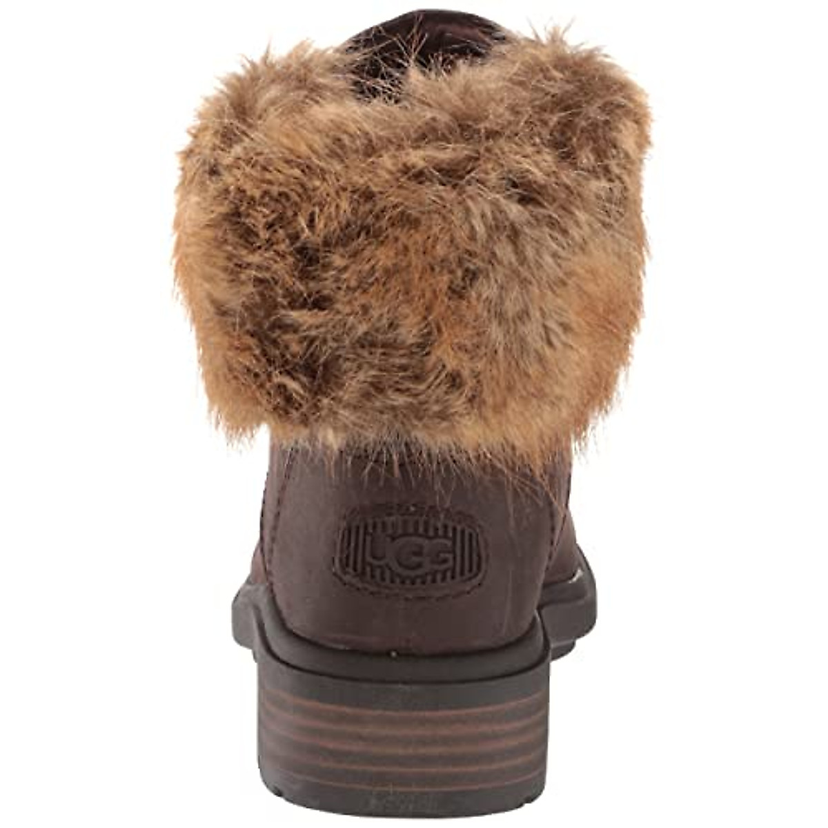 UGG Women's Harrison LACE Tipped Fashion Boot, Stout Leather, 7