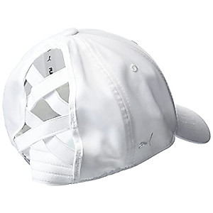 Puma Golf Women S Ponytail P Cap, Bright White-Bright White, OSFA