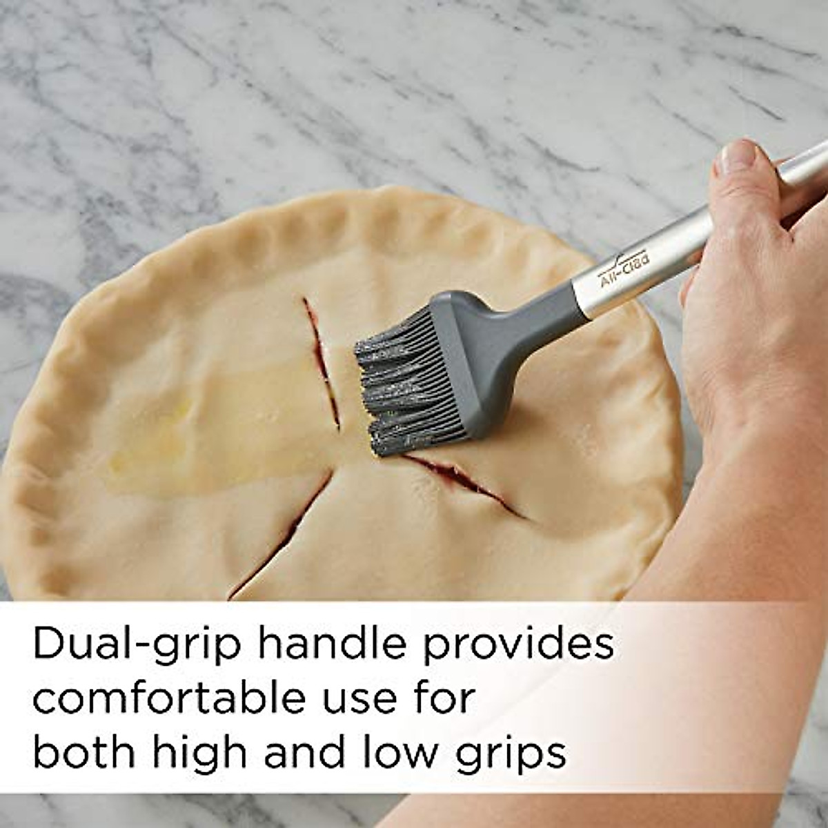 All-Clad Specialty Silicone Kitchen Gadgets Pastry Brush Kitchen Tools, Kitchen Hacks Silver