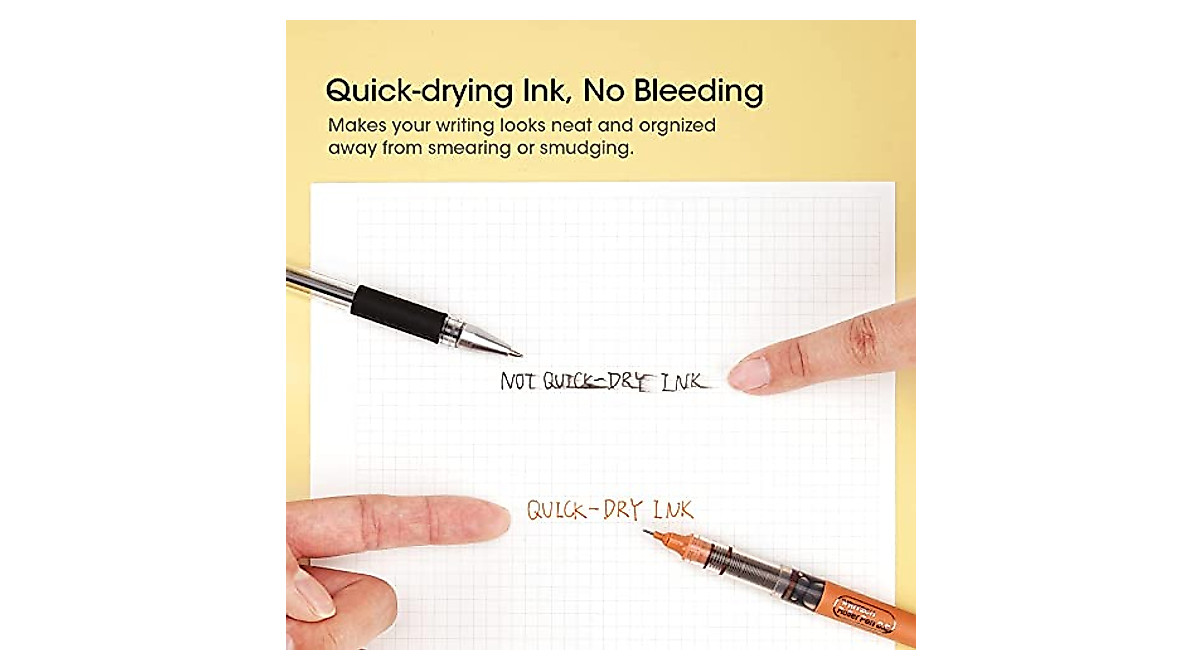Writech Liquid Ink Rollerball Pens - 8 Assorted Colors for Precise Writing