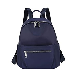 MM&UU Mini Backpack,Water-Resistant Small Daypack,Girls Purse Bagpack,Casual for Womens Adult Kids School Travel,Blue,25x12x31cm