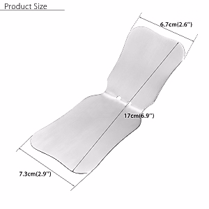 BesyTools Double-Side Mirror Stainless Steel Photography Mirrors, Intra-Oral Orthodontic Implant Reflector