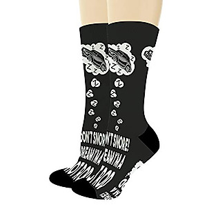 ThisWear Hot Rod Lover Gifts I Don't Snore I Dream I'm a Hot Rod Novelty Gifts 1-Pair Novelty Crew Socks