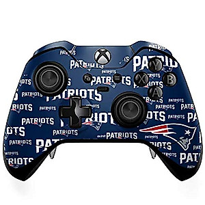 Skinit Decal Gaming Skin Compatible with Xbox One Elite Controller - Officially Licensed NFL New England Patriots Blast Design