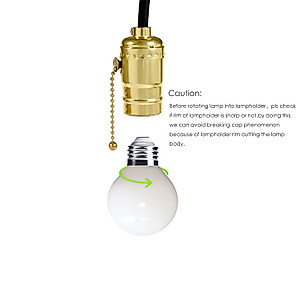 MRDENG Vanity LED Light Bulbs 40 Watt for Vanity Mirror, G16.5 3.5W Globe LED Bulb, E26 Socket, Warm White (2700K) Pack of 6