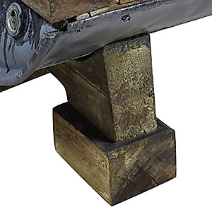 MSLAONXC Coffee Table,Couch Table,Rustic Table,Side Table,Farmhouse Table,Living Room Table,Console Table,Vintage Style,Accent Table,for Home,Office,Dining Room,Solid Reclaimed Wood 35.4"x19.7"x13.8"