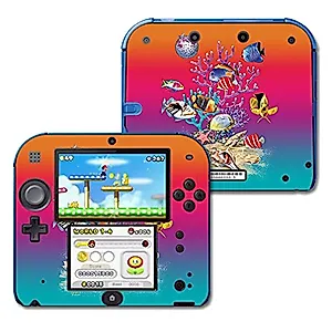MightySkins Skin Compatible with Nintendo 2DS - Coral Garden | Protective, Durable, and Unique Vinyl Decal wrap Cover | Easy to Apply, Remove, and Change Styles | Made in The USA