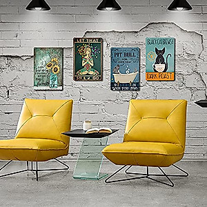HOUVSSEN Metal Sign Lemon Farm Logo Farmhouse Lemon Wall Art Poster Home Decoration Sign Wall Decoration 8x12 inch