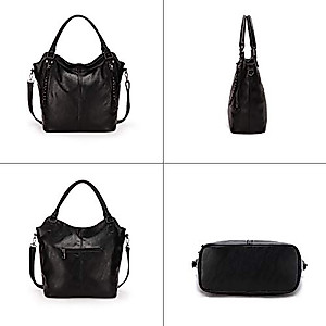KL928 Purses and Handbags for Women Shoulder Bag, Z-Black