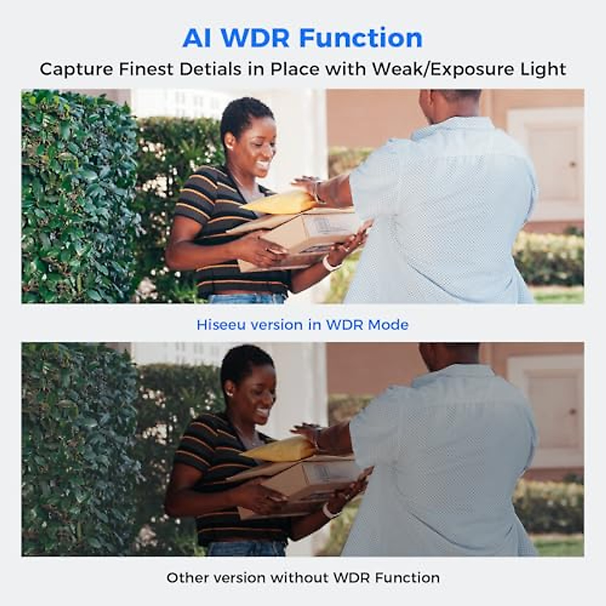 Hiseeu [ 121°Wide View Angle 4K PoE Security Camera,8MP IP Security Camera IP67 Waterproof,Dome Security Camera Outdoor,H.265+ 100ft Night Vision, Work w/PoE NVR Home Surveillance System