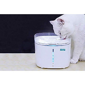Felix & Fido Drinksmart Pet Water Fountain- Smart App Controlled Water Dispenser for Dogs and Cats- Remote Control- Water Level Monitor and Alert- 70 Oz. 2 L Capacity- Super Quiet- Sleek Design