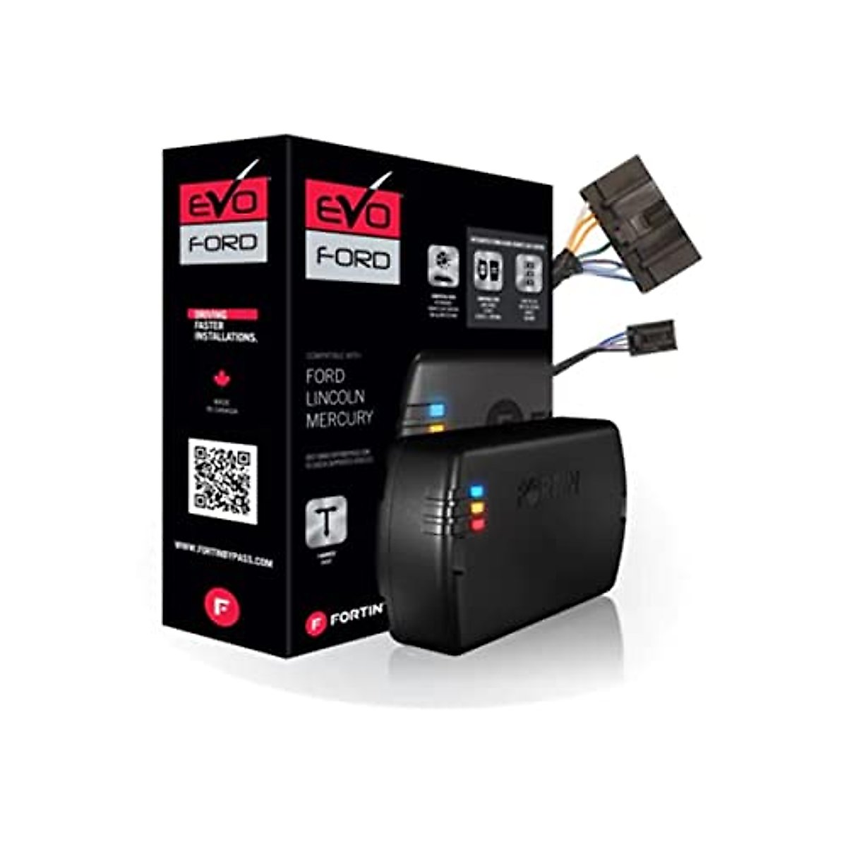 Fortin EVO-FORT3 Stand-Alone Add-On Remote Start Car Starter System for Ford Flip Key and Push-to-Start Vehicles