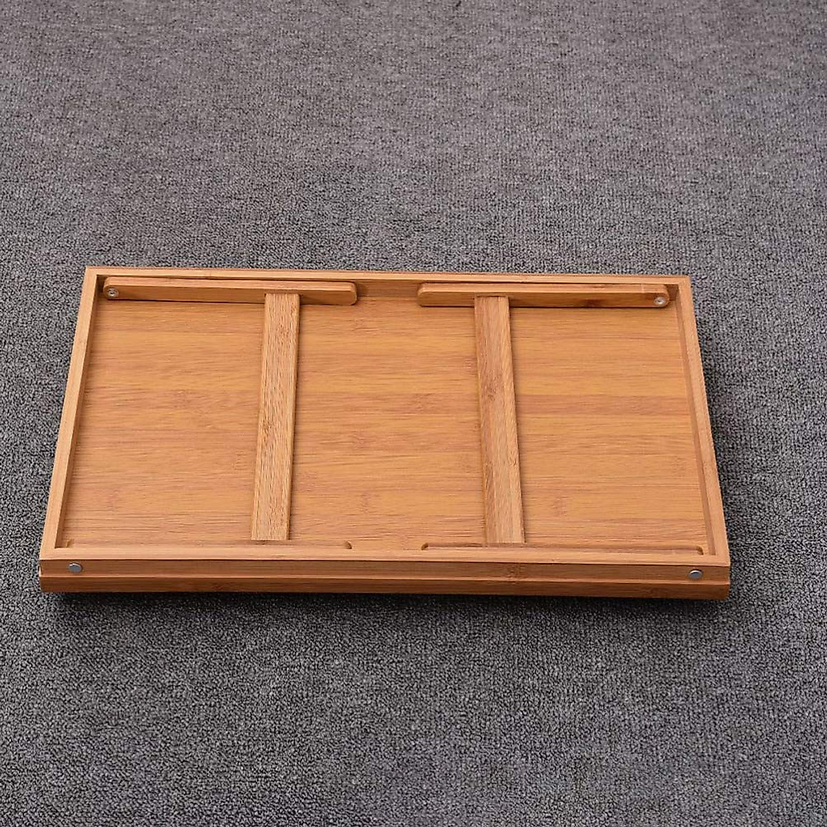 Garneck 1pc Folding Tray Bamboo Serving Tray Tea Set Tray Durable Bamboo Tray Home Decor Tray Decorative Tray Easy to Clean Tray Dinner Plate Tea Tray Coaster Platter Coffee Table