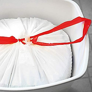 Reli. 2-4 Gallon Trash Bags Drawstring | 250 Count | 18"x 20" | Small Garbage Bags 4 Gallon - Drawstring Handles | White Trash Can Liners 2 Gallon - 3 Gallon - 4 Gallon | Small, Office Trash Bags