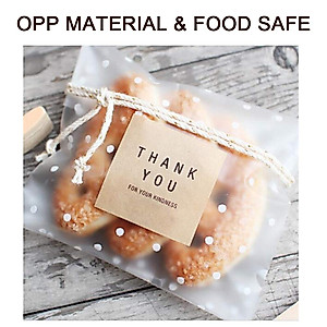 Greengoal 200pcs Resealable Cellophane Bags, Resealable Plastic Bags, Self Sealing Cello Bags - for Bakery, Candle, Soap, Cookie Poly Bags - 4x4 inch