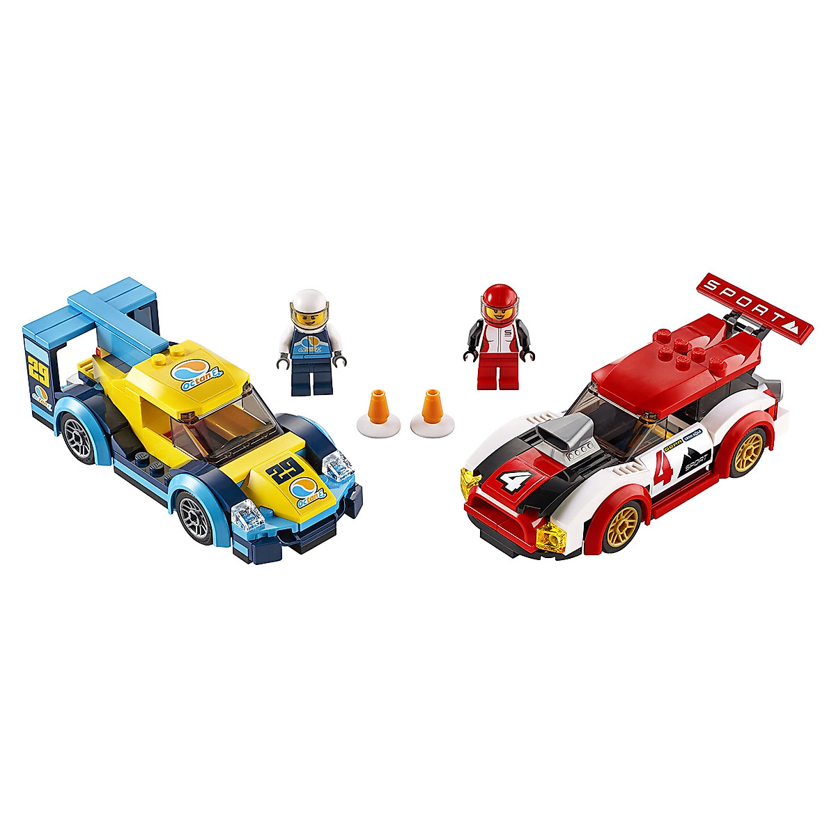 LEGO 60256 City Nitro Wheels Racing Cars Toy with 2 Race Drivers Minifigures, Rally Vehicles for Kids 5+ Year Old