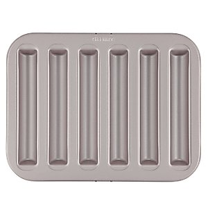 CHEFMADE Financier Cake Pan, Non-Stick 6-Cavity Rectangle Muffin Pan Biscuits Cookies Bakeware