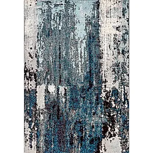 nuLOOM Haydee Glacial Abstract Area Rug, 10x14, Blue