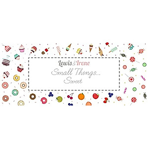 Lewis & Irene Small Things Sweet Fabric Collection Digital Print Double Border Fabric SM52 Premium 100% Cotton Quilt Shop Quality Fabric by The Yard
