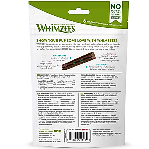 Whimzees 3 Pack of Puppy Daily Dental Treats, 14 Sticks Each, for Medium to Large Puppies