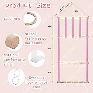 Headband Holder Hair Bows Holder for Baby Girls, Hanging Baby Headbands Organizer Storage Newborn Hair Accessories Storage Hanging Decor for Wall, Door or Closet in Girls Room