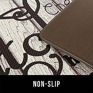 FRESHMINT Farmhouse Kitchen Mats Cushioned Anti-Fatigue Comfort Mat for Home & Office Ergonomically Engineered Memory Foam Kitchen Rug Waterproof Non-Skid, 30" by 17",Home